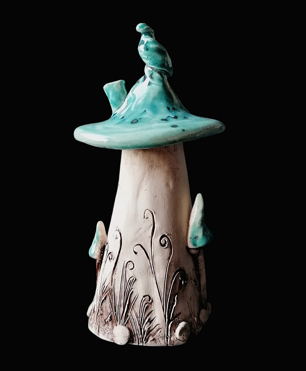 Small Size Fairy House – Barbara Lea Pottery